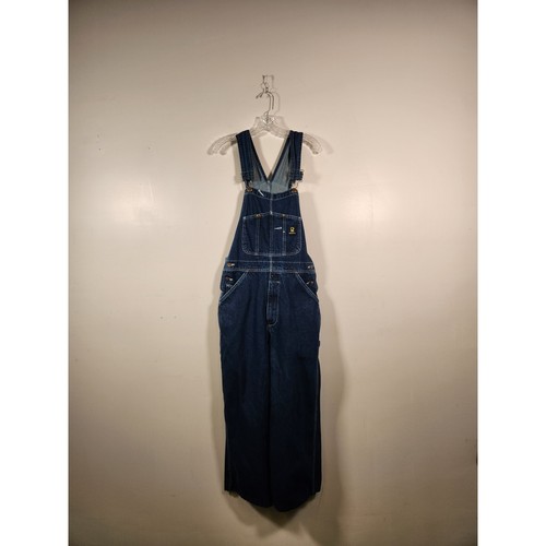 REAL WORK WEAR Vtg Bib Overall Tag 34 x 28 Fit 34 x 23.5 Medium Wash ...