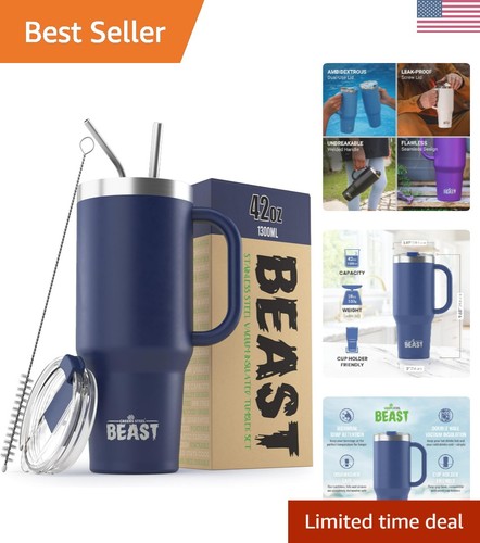 Beast 42 oz Tumbler Stainless Steel Vacuum Insulated Coffee Ice Cup ...