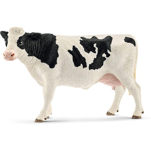 schleich 13797 Holstein Cow Farm World Toy Figure, Realistic Animal ...