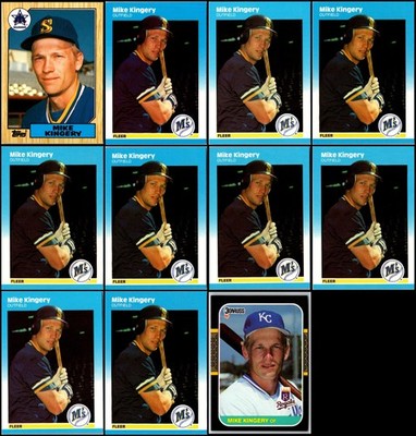 1987 Mike Kingery Seattle Mariners (11) Card Lot - RARE TREASURE | eBay