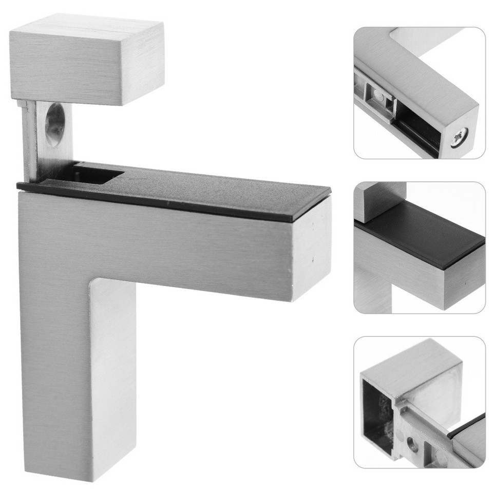 2Pcs Wall Mount Glass Clips Bracket Adjustable for Various Shelves ...