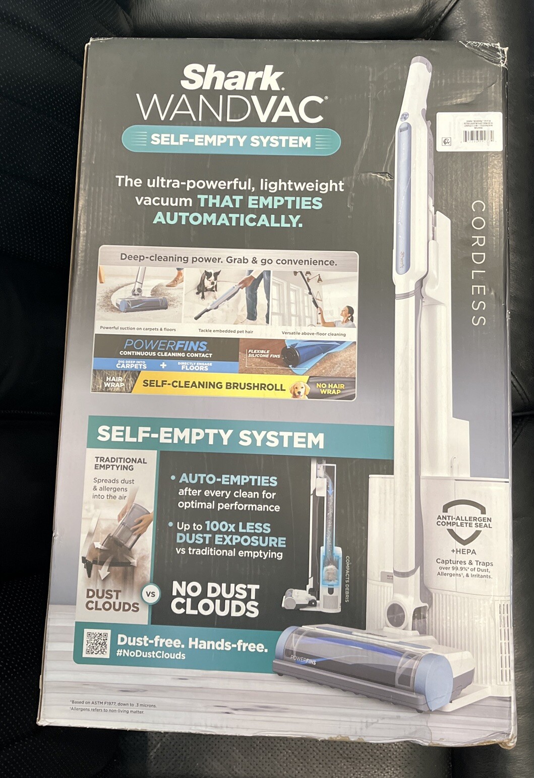 Shark WS640AE Wandvac Self-Empty System Cordless Stick Vacuum - WS640AE ...