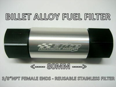 BILLET ALLOY FUEL FILTER INLINE 3/8NPT DRAG CAR V8 | eBay Australia