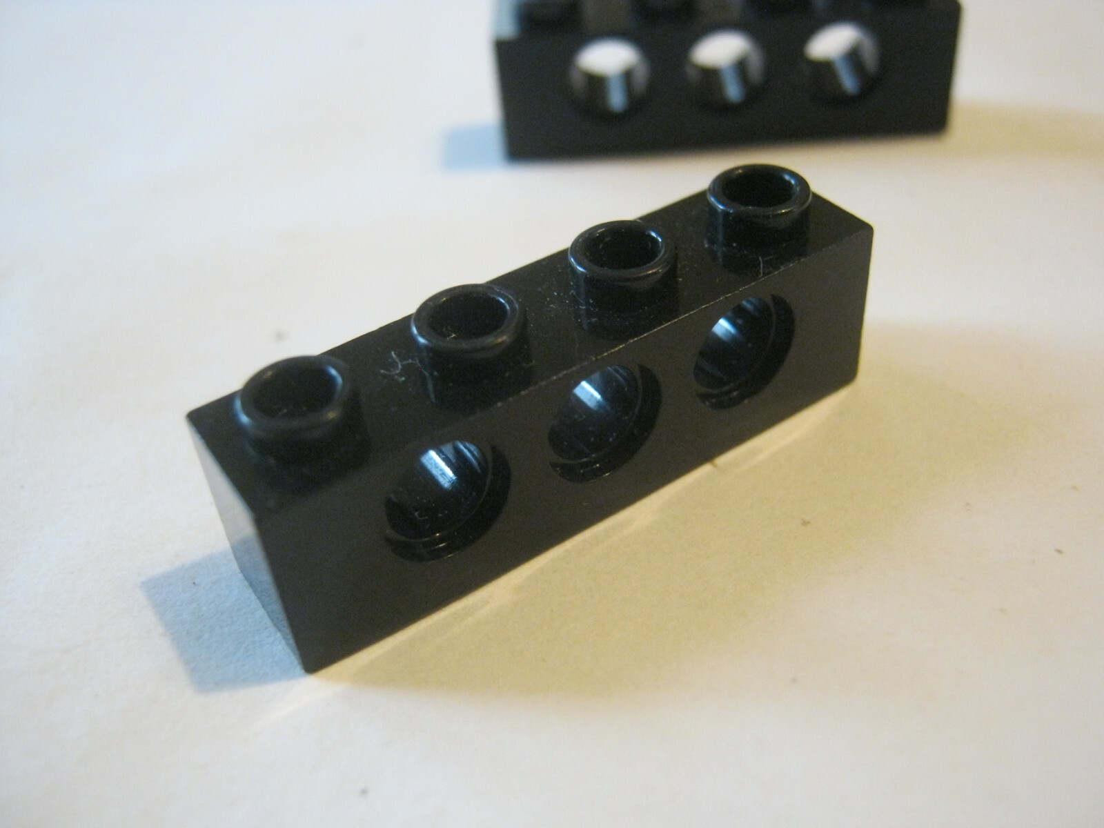 Lego Lot Of 4 Black 1x4 Bricks With 3 Axle Holes, 3701 (028-133) | eBay