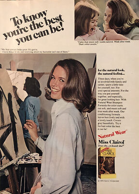 PRINT AD 1974 Miss Clairol Natural Wear Shampoo Haircolor Know Best You ...