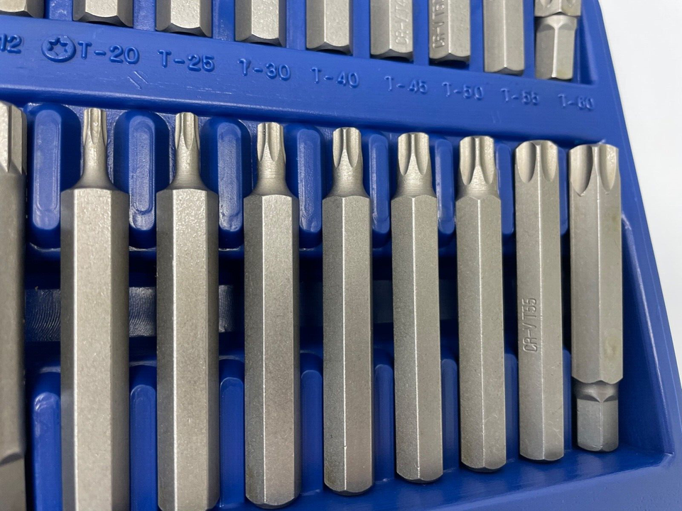 AK219 Sealey TRX Star Spline Hex Bit Set 42pc 3/8" 1/2" Square Drive ...
