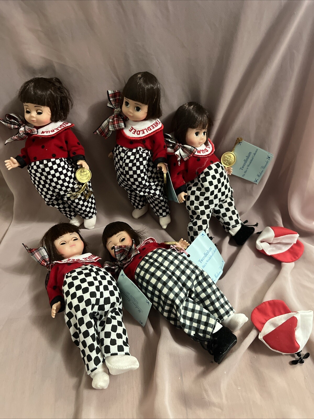 Madame Alexander Tweedle Dee And Tweedle Dum Alice In Wonderland Lot Of ...