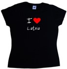 I Love Heart Latvia Ladies T-Shirt | eBay