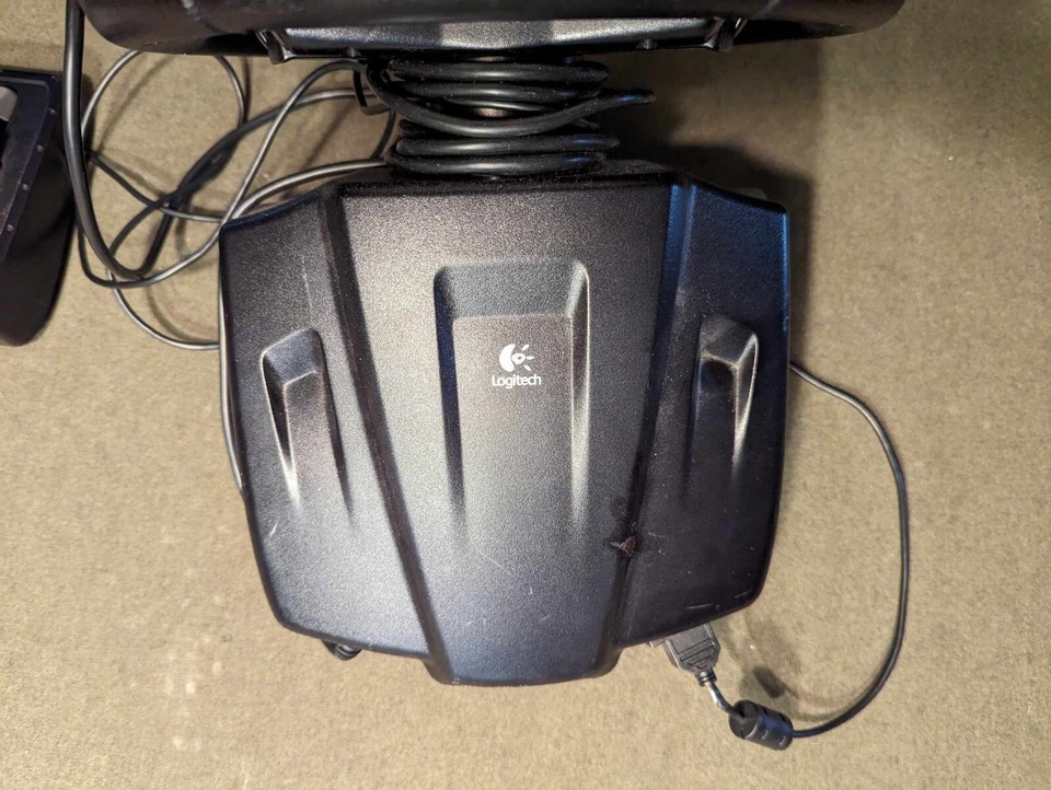 PLAYSTATION 2 LOGITECH NASCAR RACING STEERING WHEEL only PS2 Controller ...