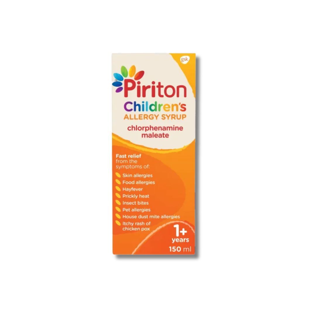 Piriton Syrup 150ml | Children's Allergy Syrup | Fast Relief From ...