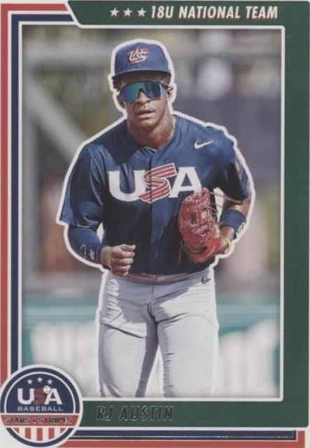 2022 Panini USA Baseball Stars & Stripes - RJ Austin #48 (RC) for sale ...