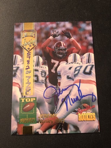 1994 Signature Rookies - Authentic Signatures #40 Jeremy Nunley /7750 ...