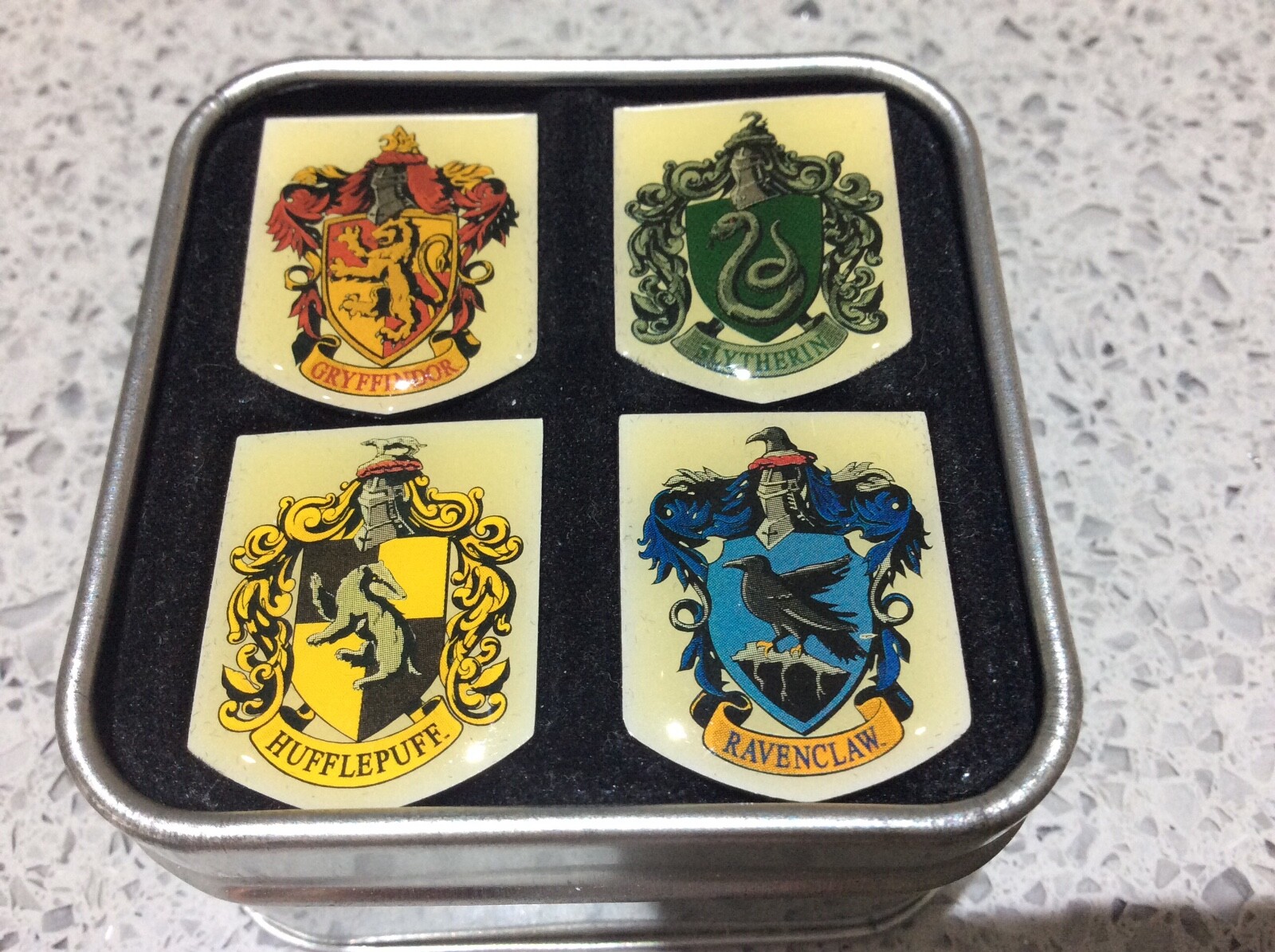 Harry Potter QUIDDITCH WORLD CUP ENAMEL PIN BADGES, House Crests, Set ...