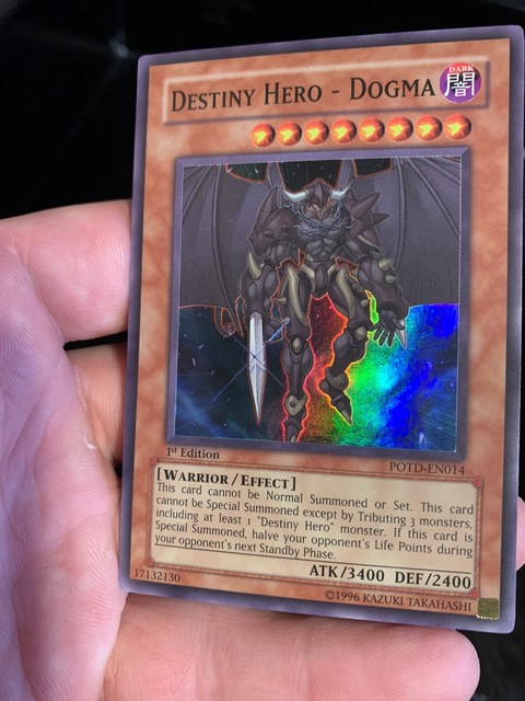 Yu-Gi-Oh! TCG Destiny Hero - Dogma Power of the Duelist POTD-EN014 1st ...