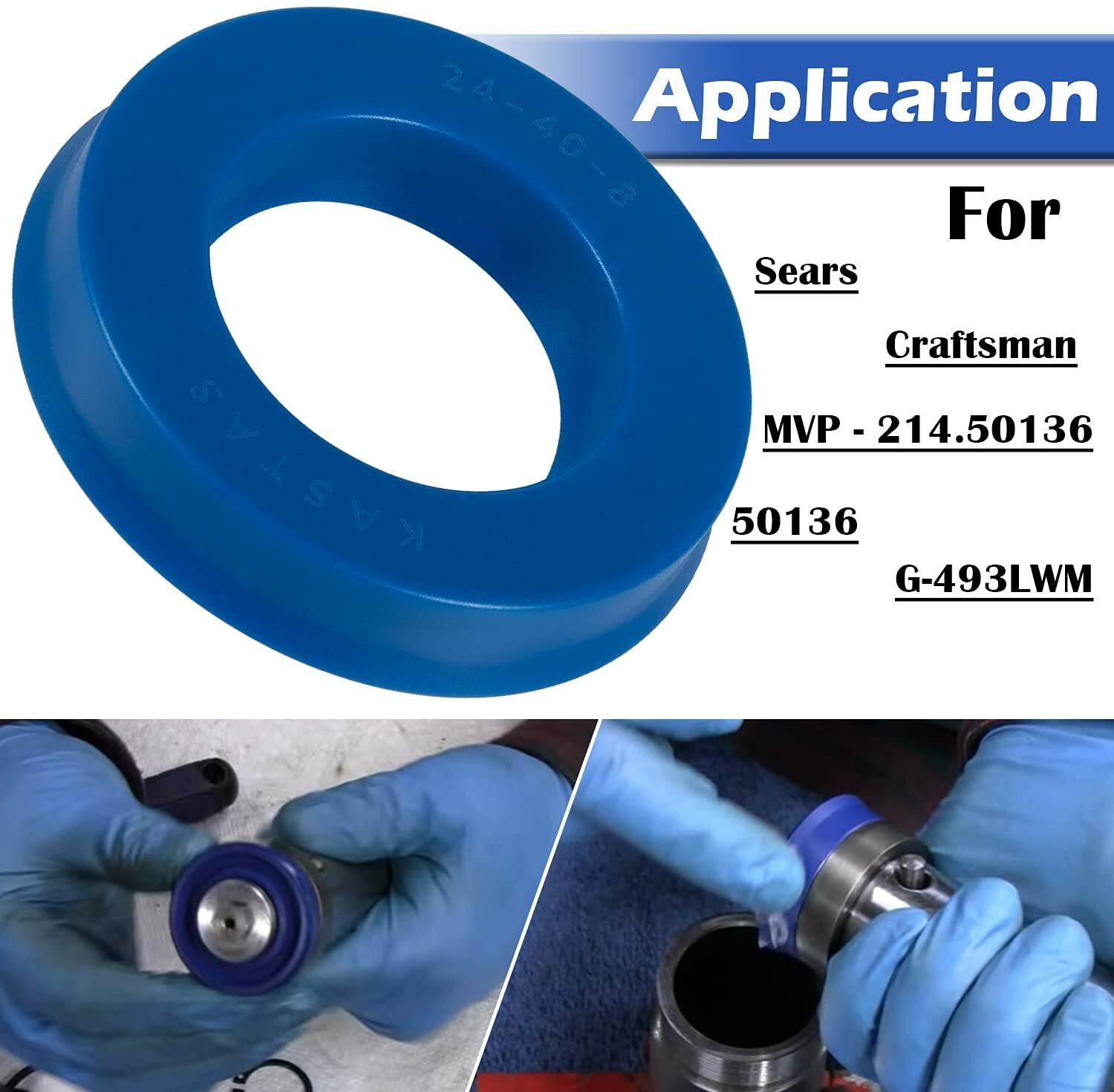 Floor Jack Repair Seal Kit for Sears, Craftsman MVP - 214.50136, 50136 ...