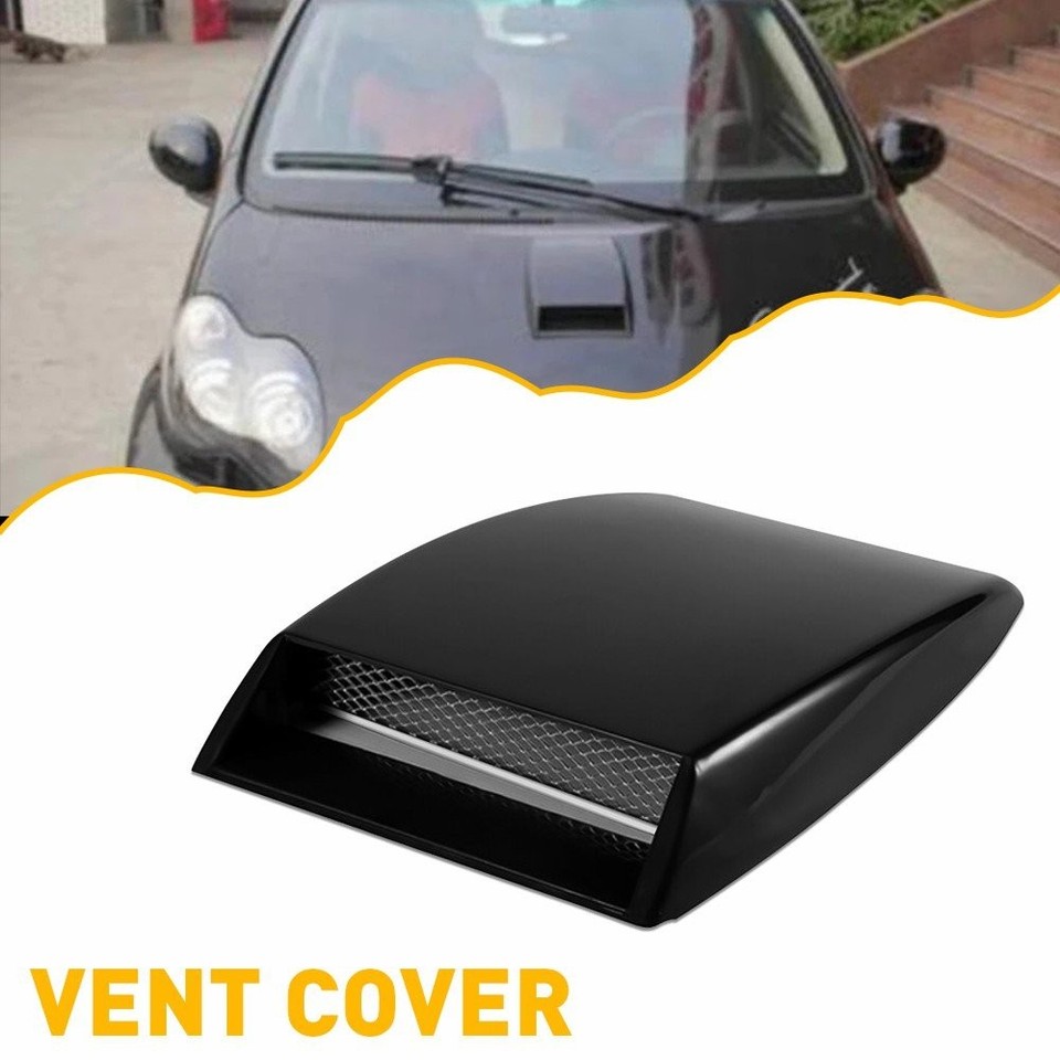 Car Decorative SUV Intake Air Flow Bonnet Scoop Vent Cover Hood Black ...
