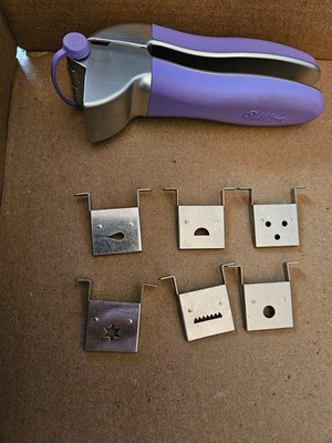 Wilton Decorative Hand Press Set 6 Shapes 3D Fondant and Gum Paste ...