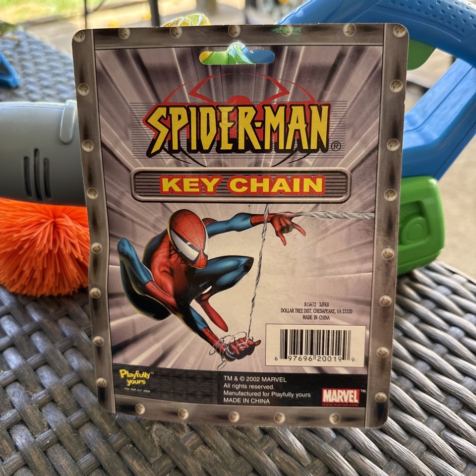 Spider-man Key Chain (Rare) by Playfully Yours (2002) 697696200199| eBay