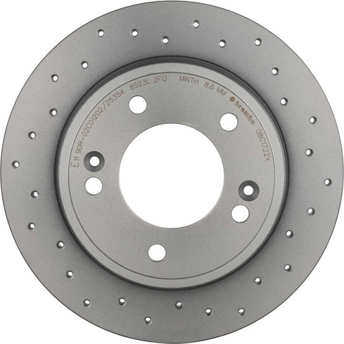 Disc Brake Rotor-Premium Xtra Cross Drilled UV Coated Rotor Brembo 08 ...