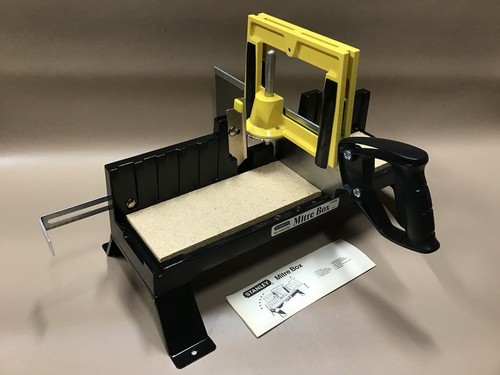Stanley Workmaster 19-035 Vintage USA Made Miter Box w/ Stanley Saw | eBay