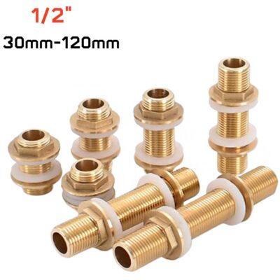 Brass Water Tank Outlet Fitting Male Flanged Connector Fish Tank ...