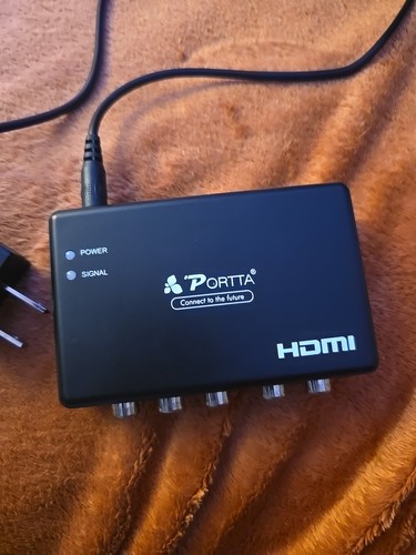 YPbPr Component to HDMI Converter Stereo Audio Video L/R 5RCA RGB ...