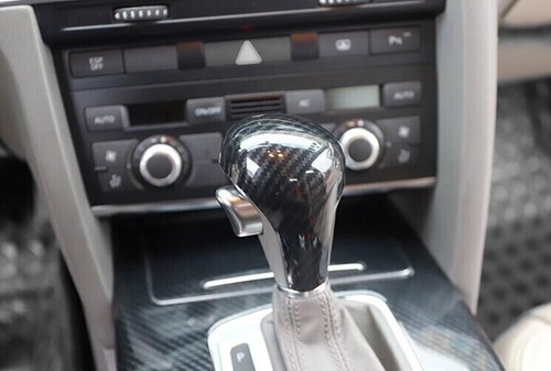 For Audi Q5 2009-2012 ABS Carbon Fiber Central Console Gear Shift Knob ...