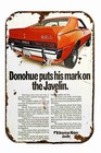 Remember Hey Javelin 1970 Vintage Advertising All Metal Tin Sign 8 x 12 ...