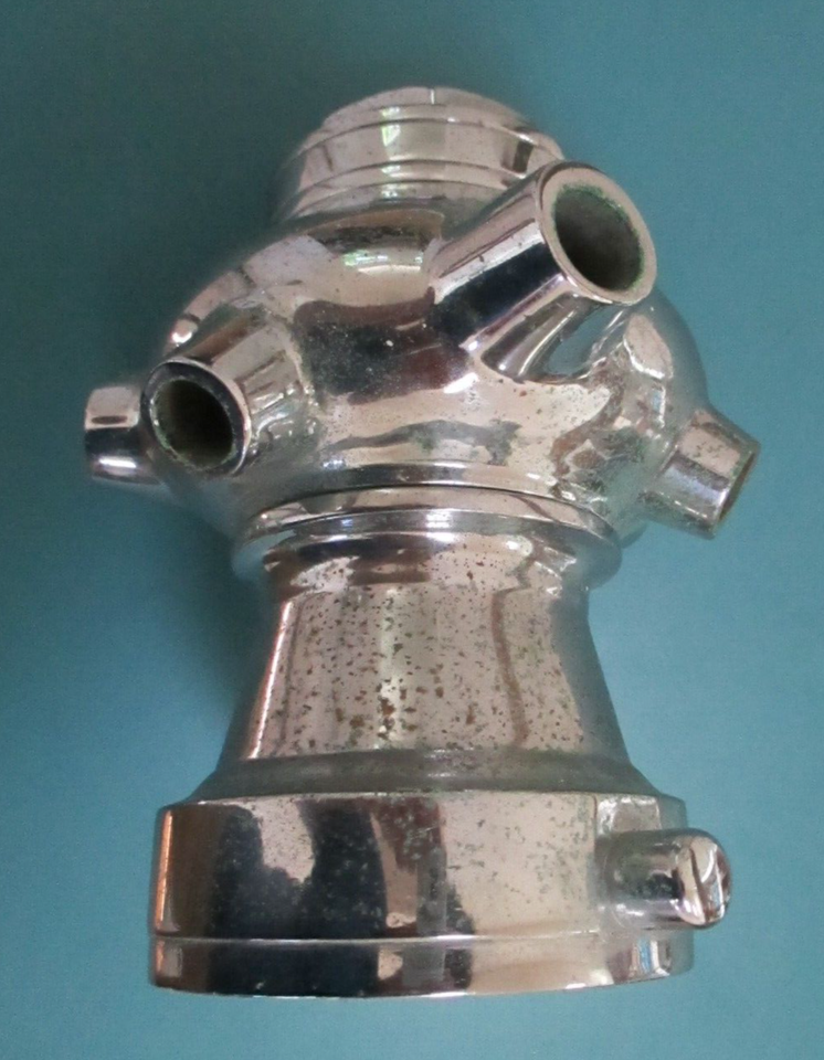 VTG Elkhart Brass Chrome Bresnan Distributor Hose Rotating Nozzle Six ...