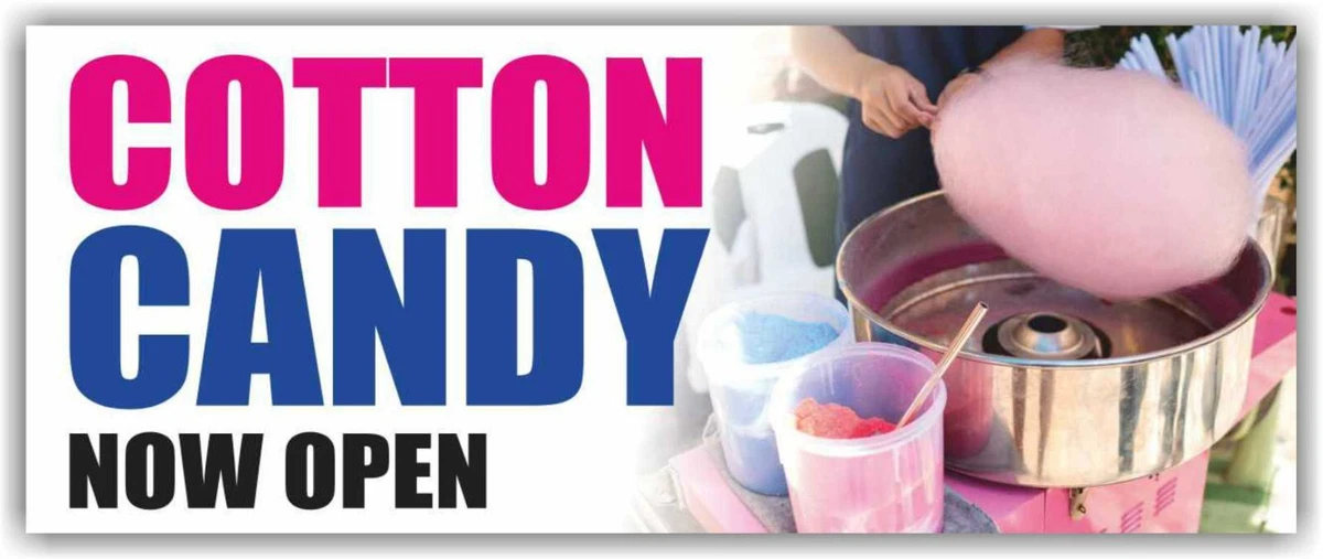 Cotton Candy Carnival Sign