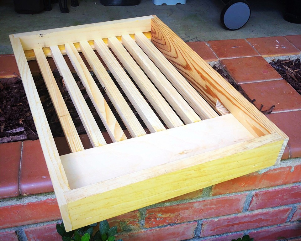 Pine 8 frame slatted rack for Langstroth bee hive | eBay