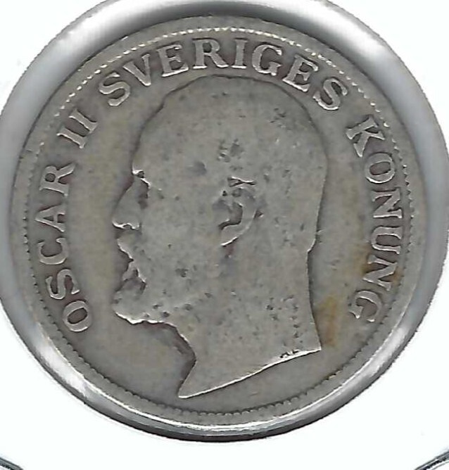 1906 Sweden Krona Oscar II Silver Coin! | eBay