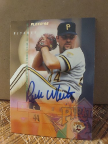 Rick White Autographed 1995 Fleer Signed Baseball Card #492 Pittsburgh ...
