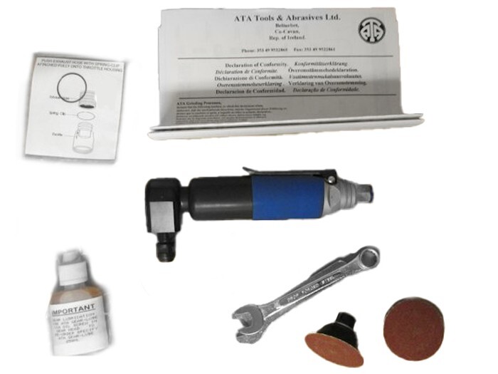 Pneumatic Right Angle Die Grinder / 2" Sander ATA-RAB4LR | eBay