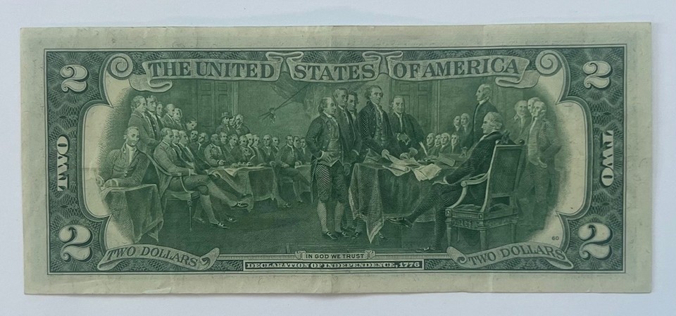 1976 $2 Dollar Note Bill Series L Serial Number: L 63170046 A | eBay