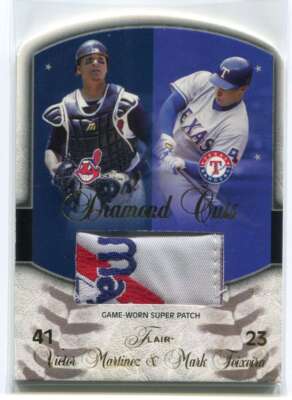 2005 Flair Diamond Cuts Super Die Cut MT Mark Teixeira Laundry Tag ...