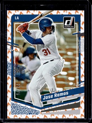 Jose Ramos #23/75 2023 Donruss Baseball Card Dodgers | eBay