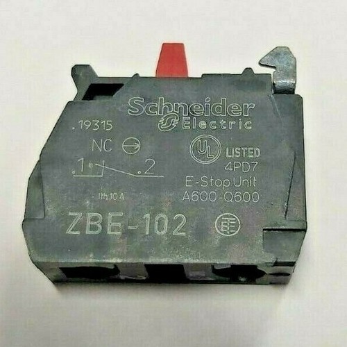 Lot of 10 pcs. Schneider Electric ZBE-102 Switch Contact Block N/C | eBay