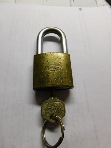 Chevrolet Motor Car Company ENGINE DIVISION Flint brass padlock with ...