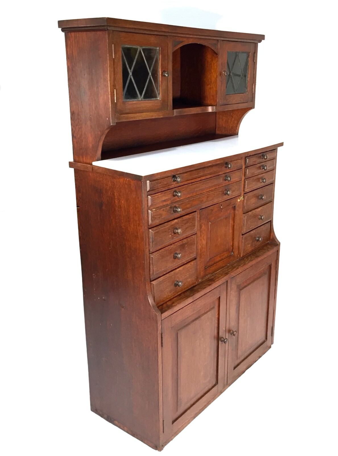 Antique Edwardian Oak Dentists Cabinet by Claudius Ash & Son London ...