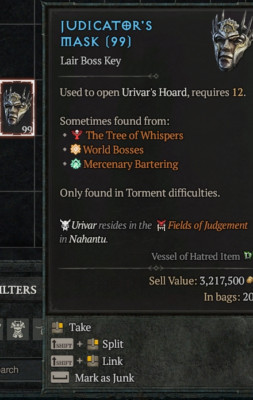 Diablo 4 S8 Season 8 / x200 Judicator's Mask | eBay