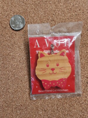 Vtg AVON Best Friend Cat Key Ring | eBay