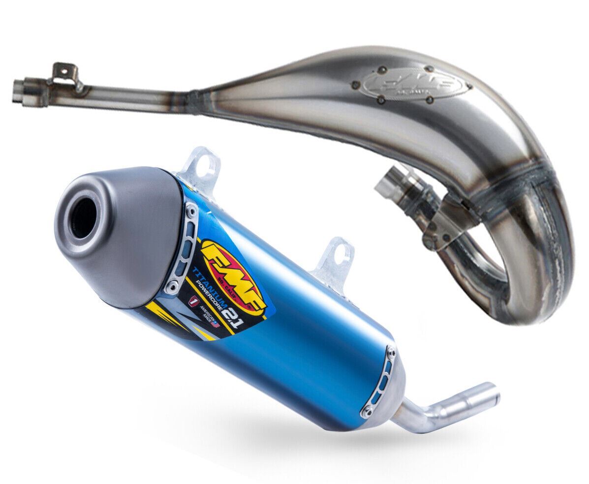FMF Factory Fatty exhaust pipe & Ti Powercore 2.1 silencer 05-21 Yamaha ...