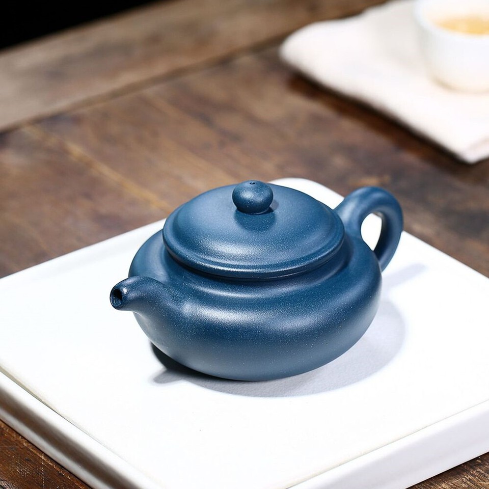 Chinese Yixing Tea Pot Marked Handmade Pot Real Zisha Green Clay 9 ...