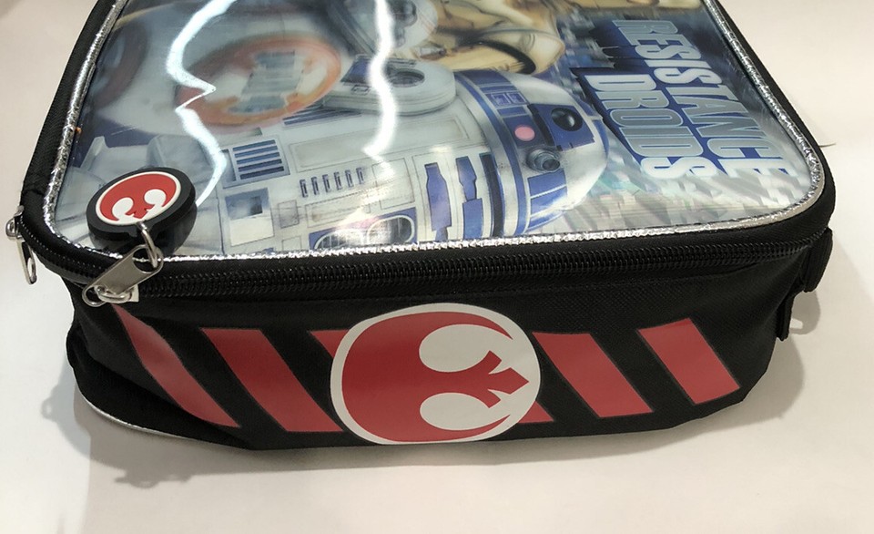 Star Wars Lunch Bag Resistance Droids 3D Lenticular C3PO, R2D2, BB8 NWT ...