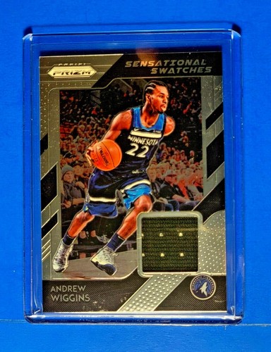 ANDREW WIGGINS 2018-19 Panini Prizm Sensational Swatches #5 Worn Jersey ...