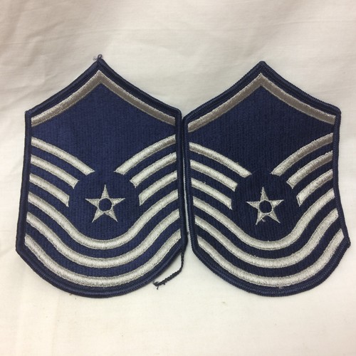 Military Patch lot (2) US Air Force Senior Master Sergeant Badge Blue ...
