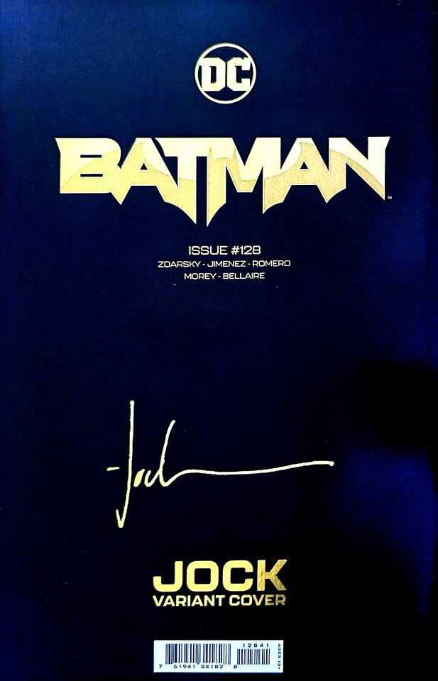 BATMAN VOLUME 3 #128 NM COVER F JOCK FOIL CARD STOCK INCENTIVE VARIANT ...