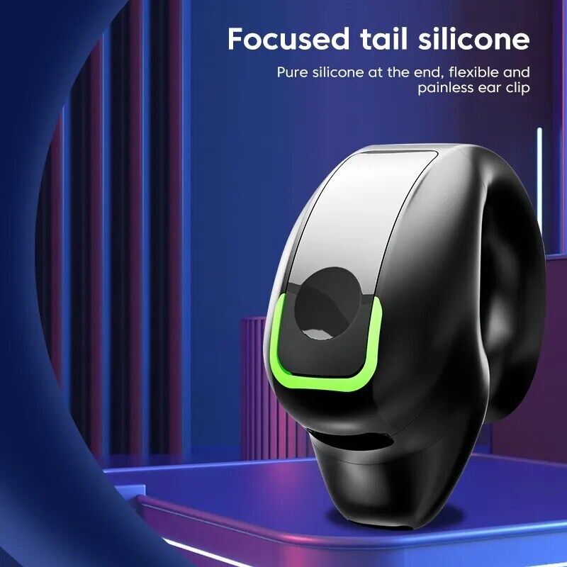 Bluetooth 5.3 Wireless Earbuds Ear Clip Bone Conduction Headphones ...