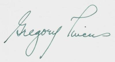 RARE! “Oral Contraceptive Pill Inventor” Gregory Pincus Hand Signed 3X5 ...